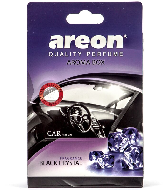 Освежитель воздуха под сиденье Areon Aroma Box Black Crystal, 70 г ...