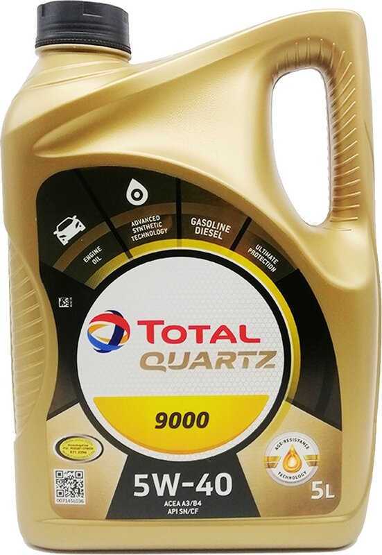 Моторное масло Total Quartz 9000 5W-40, 5 л купить за выгодной ценой в ...